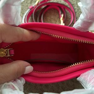 Tory Burch | Bags | Tory Burch Ella Nylon Mini Tote Bright Pink Nwt | Poshmark